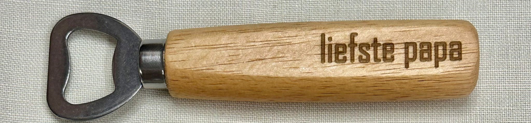 Houten flesopener - Created Loppem