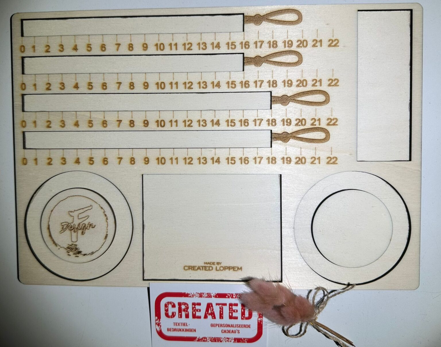 Houten kralenbord - Created Loppem