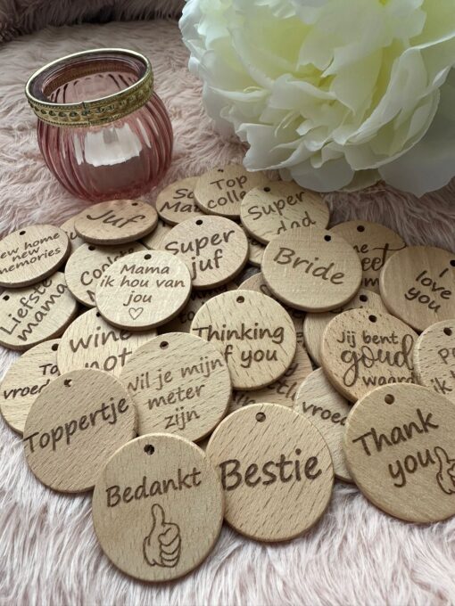 Houten schijfjes - Created Loppem